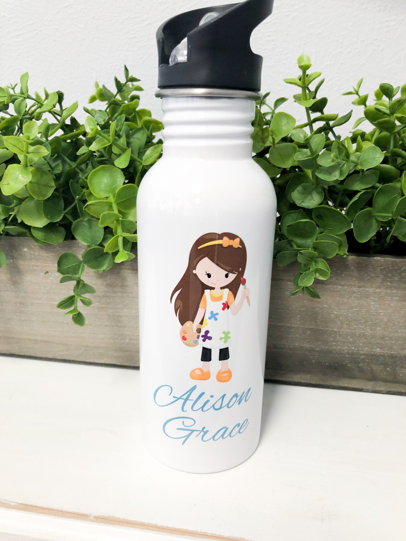 Personalized Artist Waterbottle - Custom Water Bottle - Back to School ...