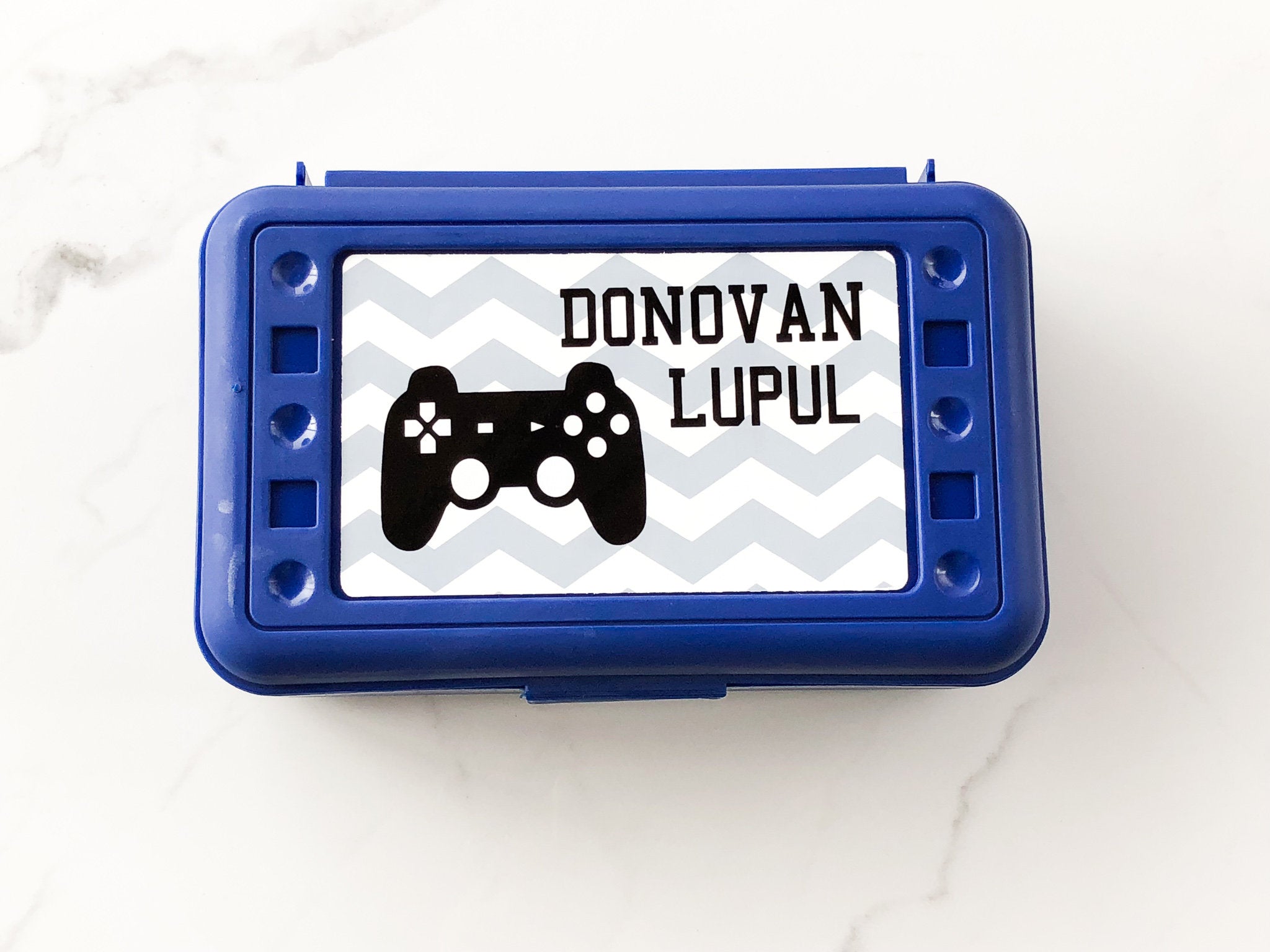 Personalized Pencil Box - Gamer Boy Pencil Box - Back to School - Scho ...